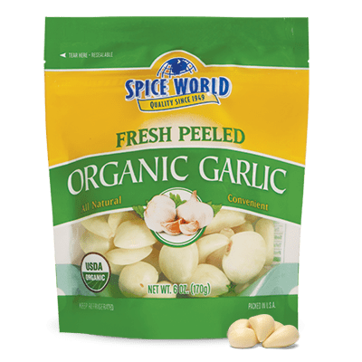Organic Peeled Garlic - Spice World