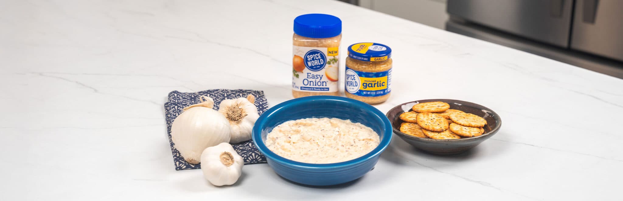 Cheesy Garlic Parmesan Dip Recipe - Spice World Inc